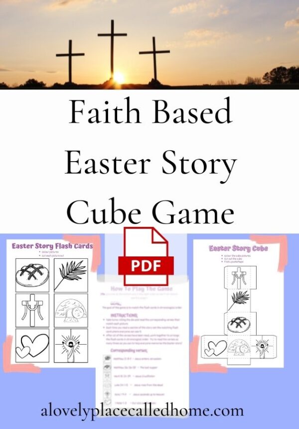 Faith Based Easter Story Cube Game ~ Free Printable - A Lovely Place ...